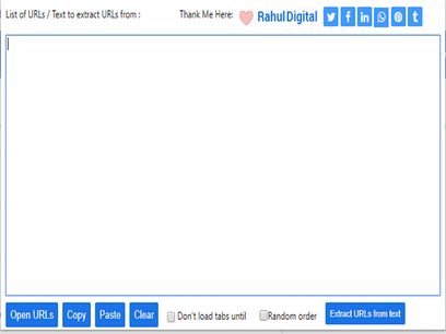 Extensão Rabbit URL Opener - Complementos do Opera