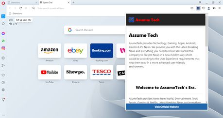 Extensão Assume Tech - Complementos do Opera
