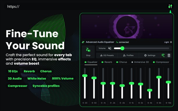 Advanced Audio Equalizer extension - Opera add-ons
