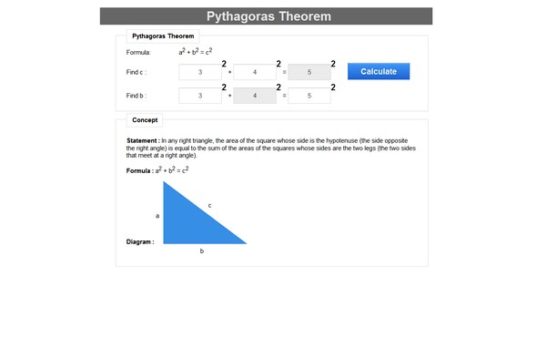 Pythagoras Theorem extension - Opera add-ons