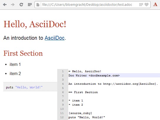 Asciidoctor.js Live Preview extension - Opera add-ons