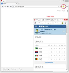 FIFA™ Panel View extension - Opera add-ons