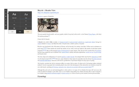 Reader View extension - Opera add-ons