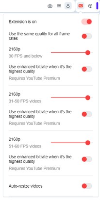 YouTube Auto HD + FPS extension - Opera add-ons