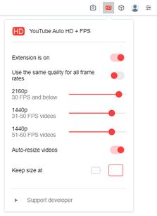 YouTube Auto HD + FPS extension - Opera add-ons