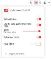 YouTube Auto HD + FPS extension - Opera add-ons