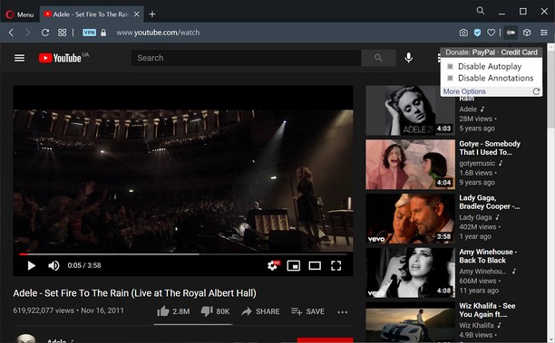 Turn Off YouTube Autoplay Next & Annotations extension - Opera add-ons