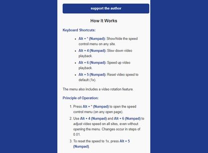 Extensión Video Speed Control - Complementos de Opera