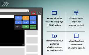 Simple Video Speed Controller extension - Opera add-ons