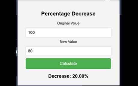 Percentage Decrease Calculator扩展 - Opera 插件