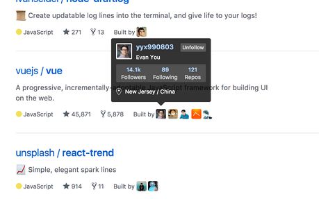 GitHub Hovercard extension - Opera add-ons