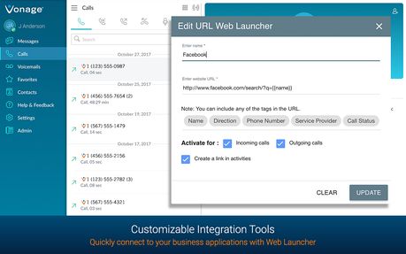 Vonage Integration Suite extension - Opera add-ons