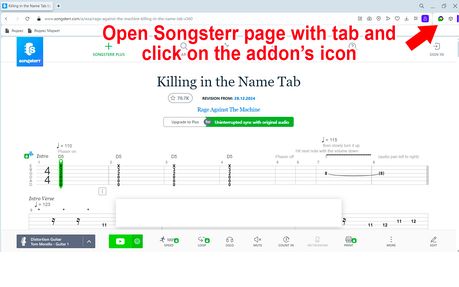 Extensie Songsterr tablature downloader - Opera-add-ons