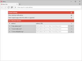 Block Site extension - Opera add-ons