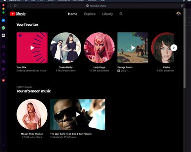 Extensão Sidebar for Youtube Music - Complementos do Opera