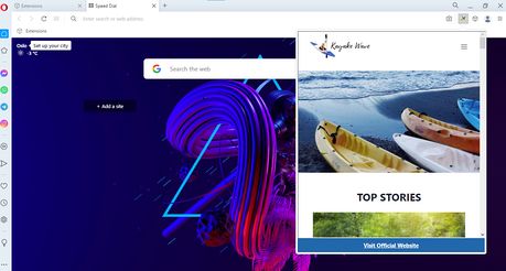 Kayake Wave extension - Opera add-ons