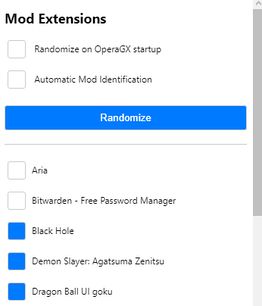 Mod randomizer extension - Opera add-ons
