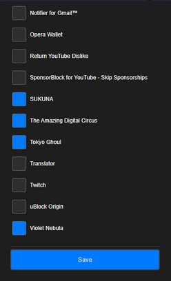 Mod randomizer extension - Opera add-ons
