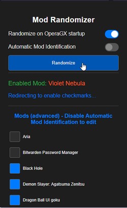 Mod randomizer extension - Opera add-ons