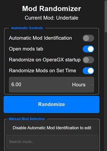 Mod randomizer extension - Opera add-ons
