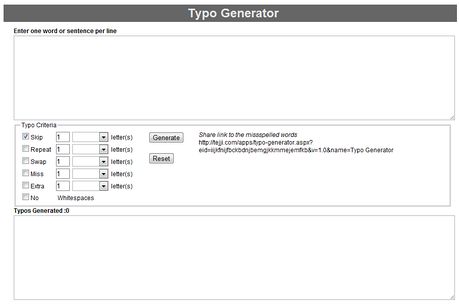 Typo Generator extension - Opera add-ons