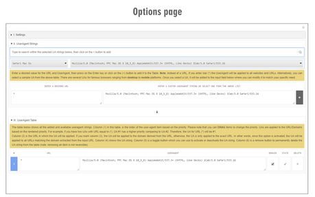 Custom UserAgent String extension - Opera add-ons