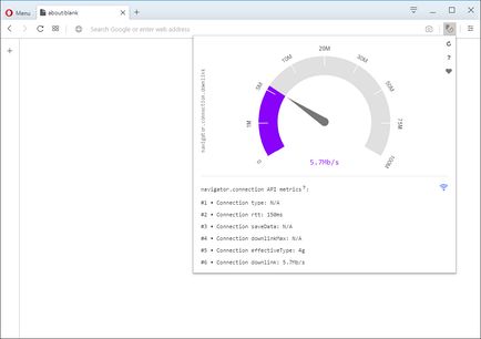 Network Information extension - Opera add-ons