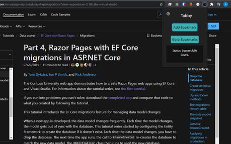 Extensão Tabby Opera Extension - Complementos do Opera