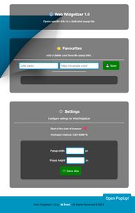 Web Widgetizer extension - Opera add-ons