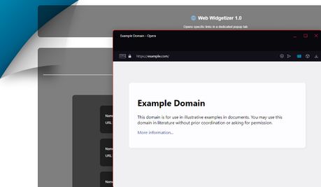 Web Widgetizer extension - Opera add-ons