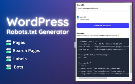 WordPress » Free Custom Robots txt Generator 延伸套件 - Opera 外掛程式