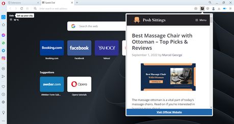Extensión Posh Sitting - Massage Chair Review - Complementos de Opera