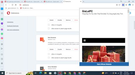 Extensão GiaLaiPc - Complementos do Opera