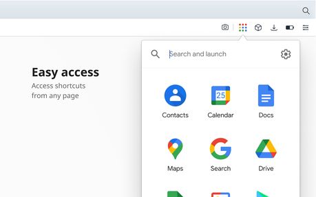 G App Launcher (Shortcuts for Google™) extension - Opera add-ons