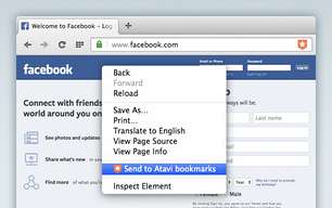 Atavi bookmarks extension - Opera add-ons