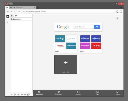 Simple Vertical Tabs extension - Opera add-ons