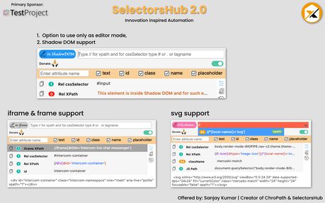SelectorsHub extension - Opera add-ons