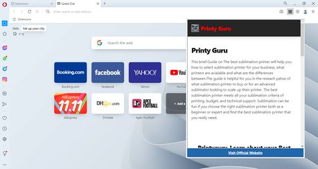 Extensión Printy Guru - Complementos de Opera