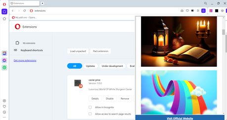 Photonic Flare extension - Opera add-ons
