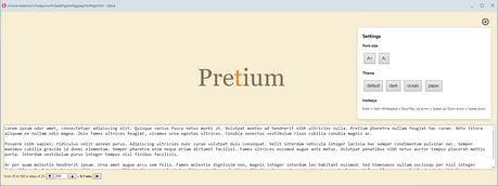 Focus in Read extension - Opera add-ons