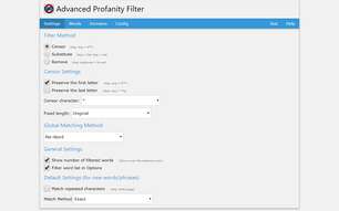 Advanced Profanity Filter extension - Opera add-ons