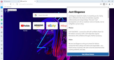 Extensión Just Elegence - Complementos de Opera