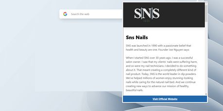 SNS Nails extension - Opera add-ons