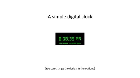 Digital Clock extension - Opera add-ons