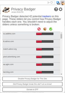 Privacy Badger extension - Opera add-ons