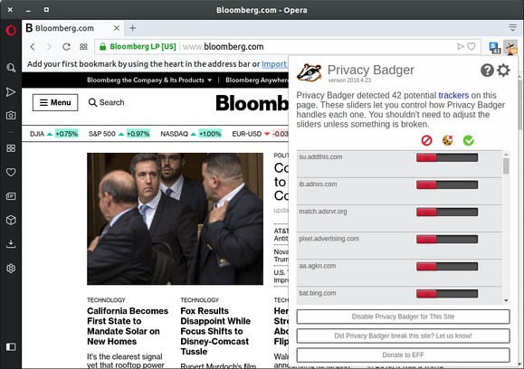Privacy Badger extension - Opera add-ons