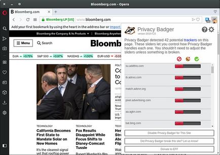 Privacy Badger extension - Opera add-ons