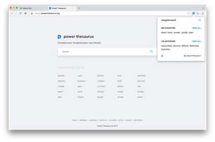 Power Thesaurus extension - Opera add-ons