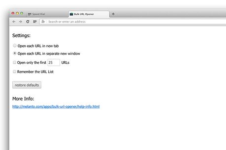 Bulk URL Opener extension - Opera add-ons