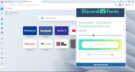 Discord Fonts extension - Opera add-ons